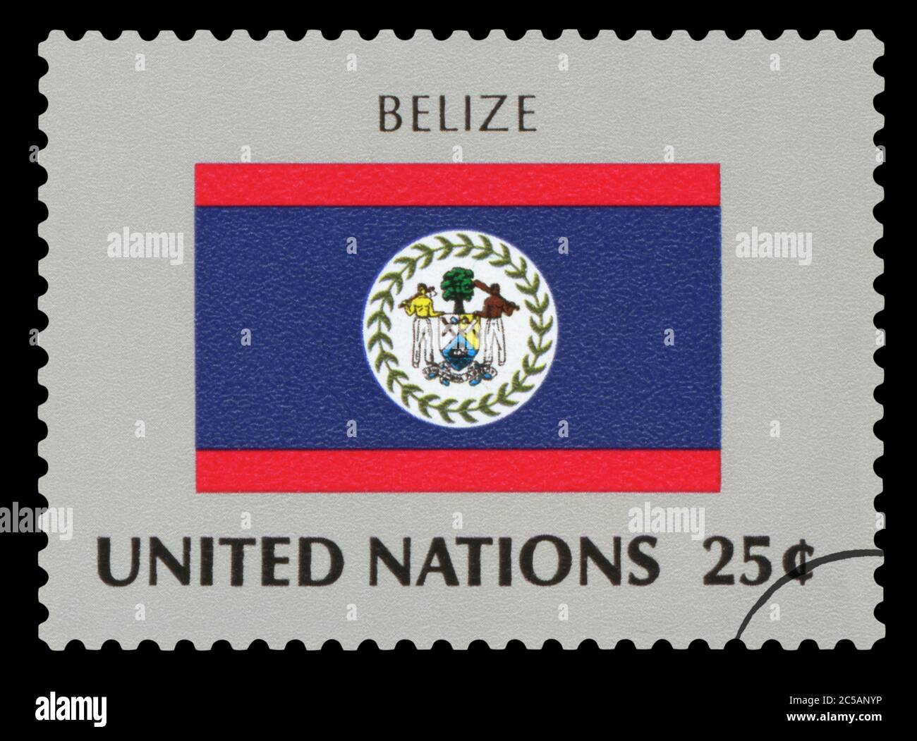 BELIZE - Postage Stamp of Belize national flag, Series of United ...