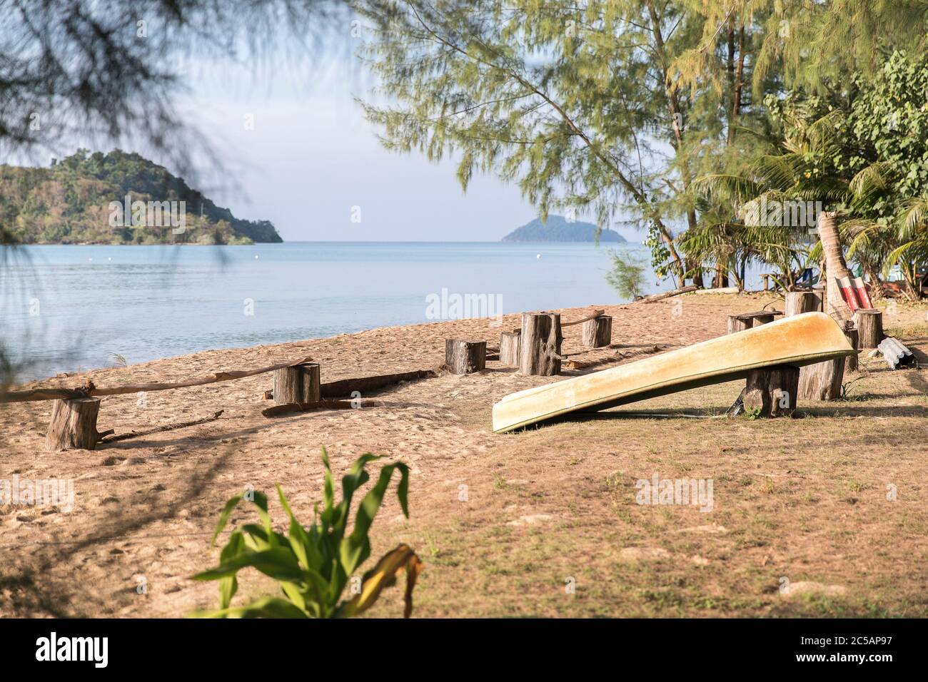 Beautiful tropical beach, Located Koh Mak Island , Thailand Stock Photo ...