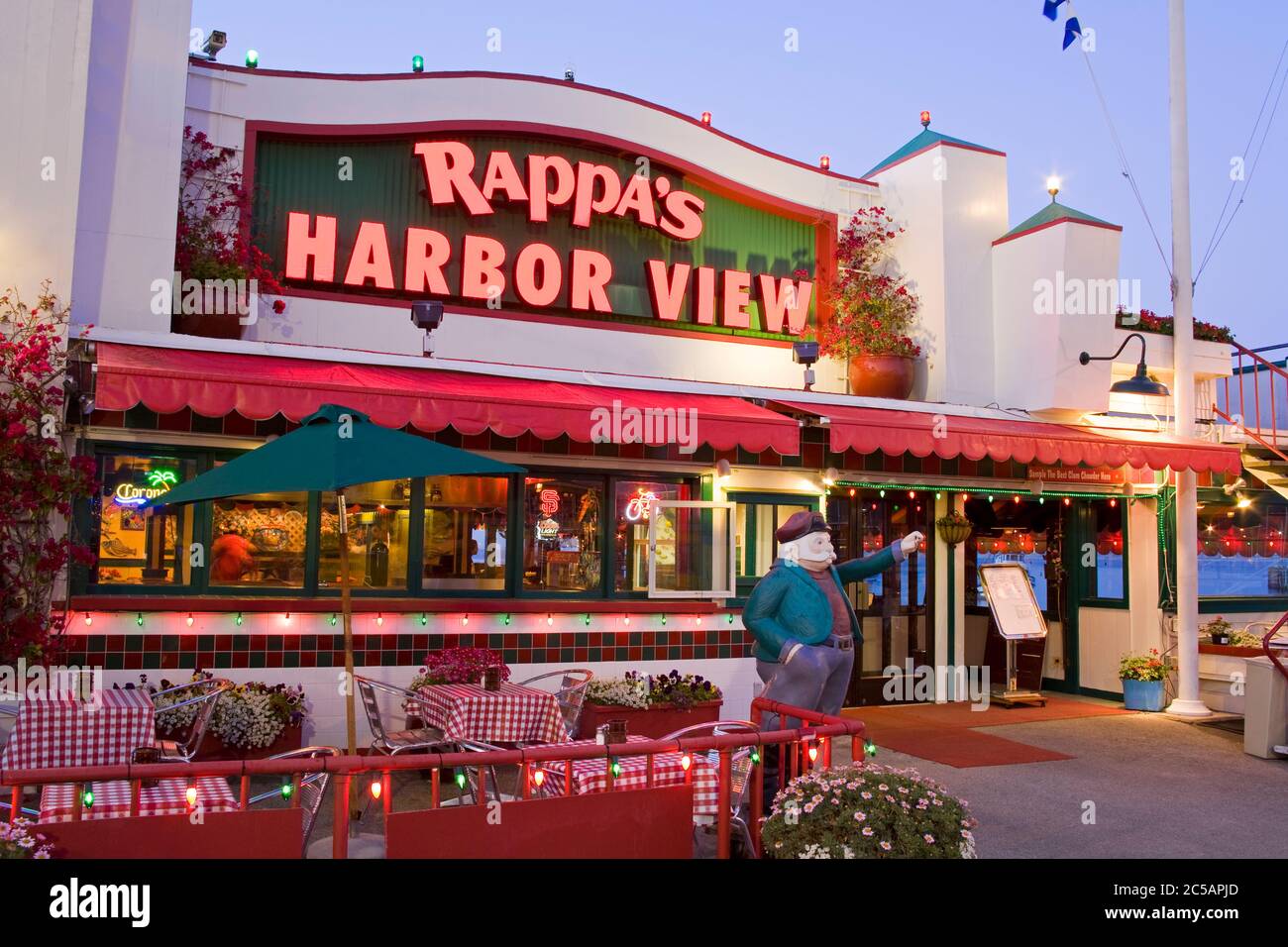 Rappa's Harbor View restaurant on Fisherman's Wharf,Monterey,California ...