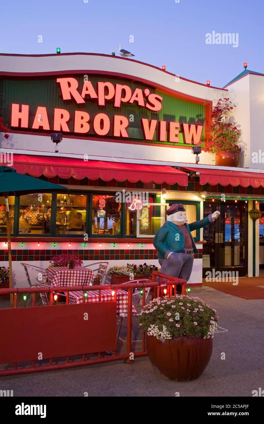 Rappa's Harbor View restaurant on Fisherman's Wharf,Monterey,California ...