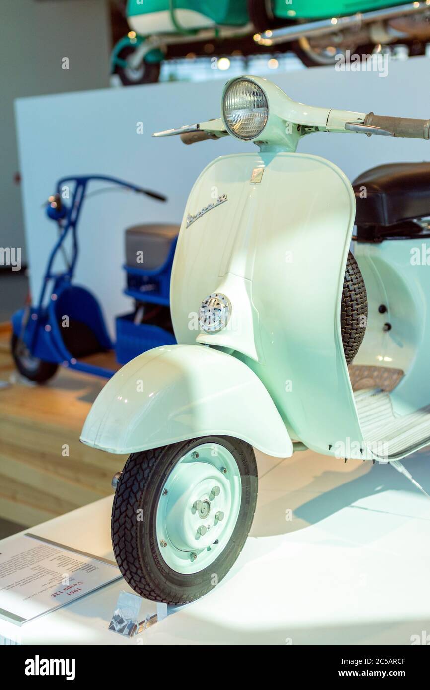 Vintage Lambretta scooter in the Barber Vintage Motorsports Museum ...