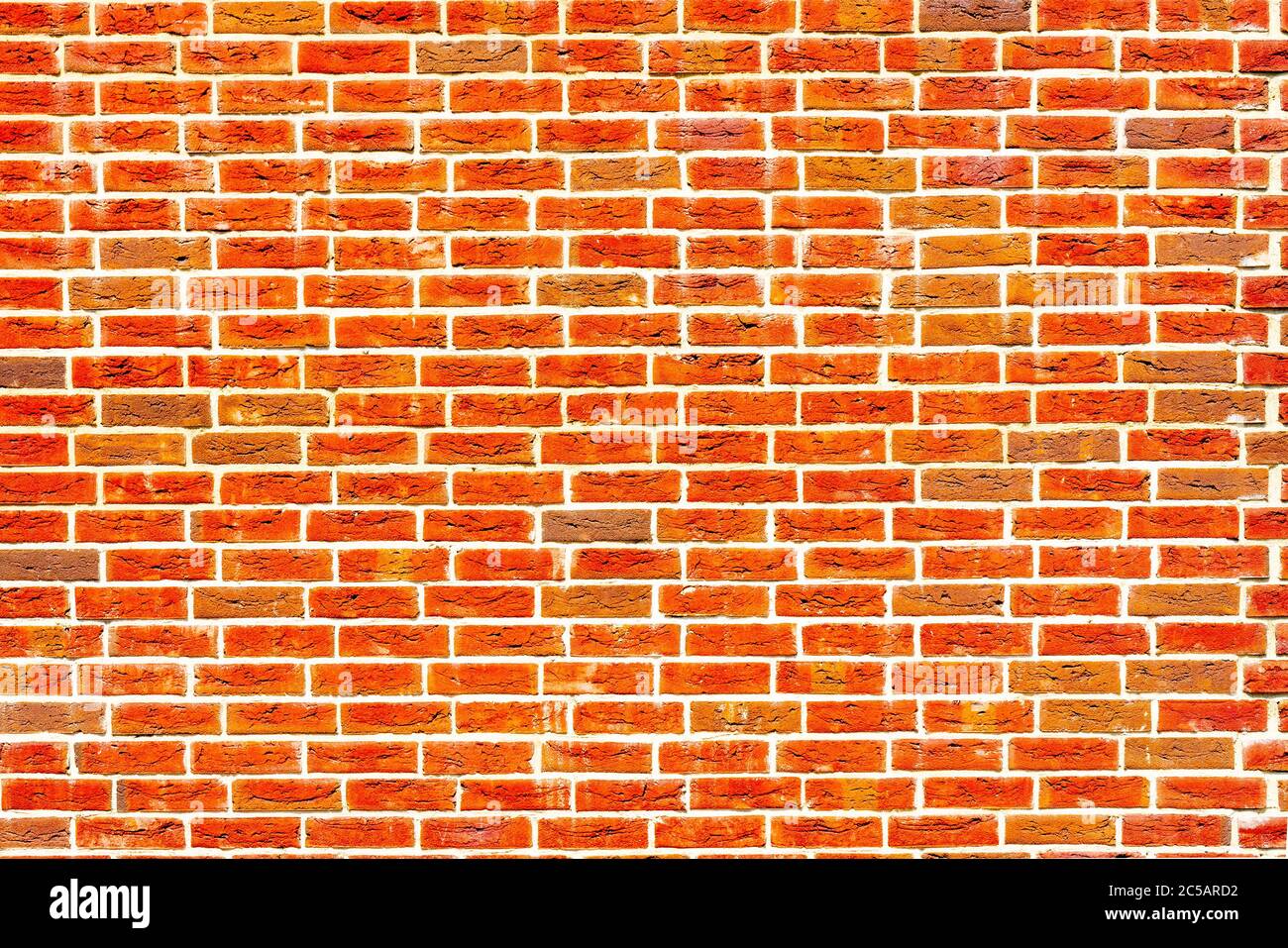 Wall of red brick. Designer interior background. Abstract architectural ...