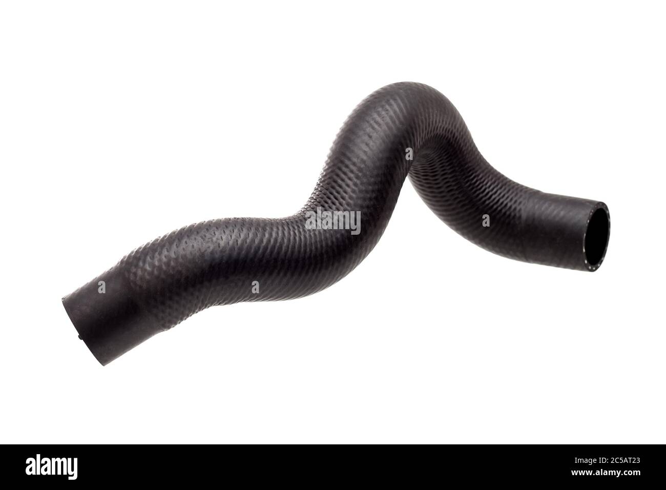 car radiator pipe rubber black spare part side view object isolated on ...