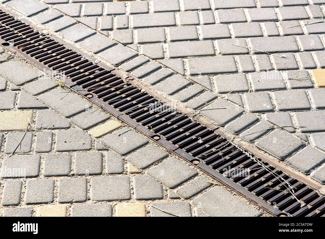 Walkway with steel grill hi-res stock photography and images - Alamy