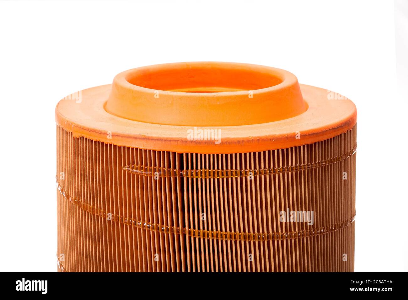 a lorry paper filter orange with rubber inserts for air purification ...