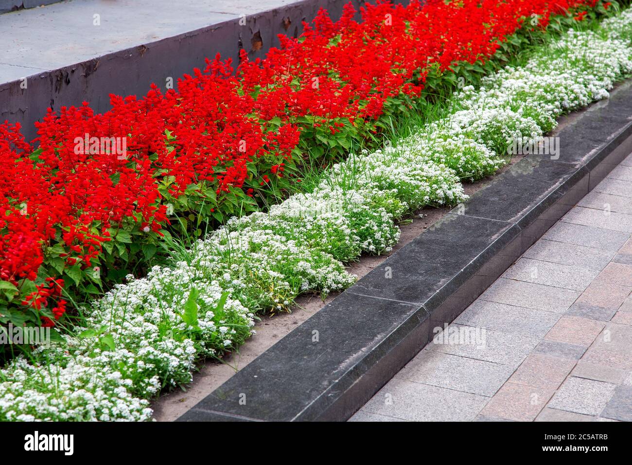 Walkway Flower Bed Borders Stone Flower Bed Borders | Texas Backyard