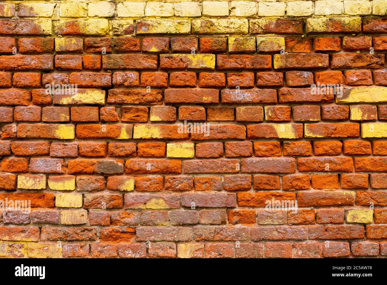 Red brick wall. Facade of an old building. Architectural background ...
