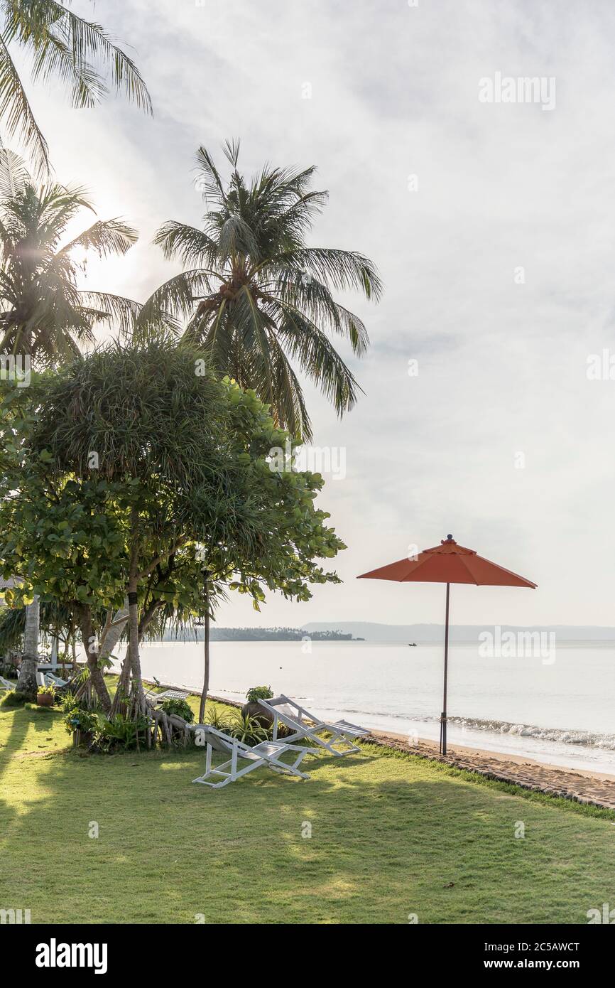 Beautiful tropical beach, Located Koh Mak Island , Thailand Stock Photo ...