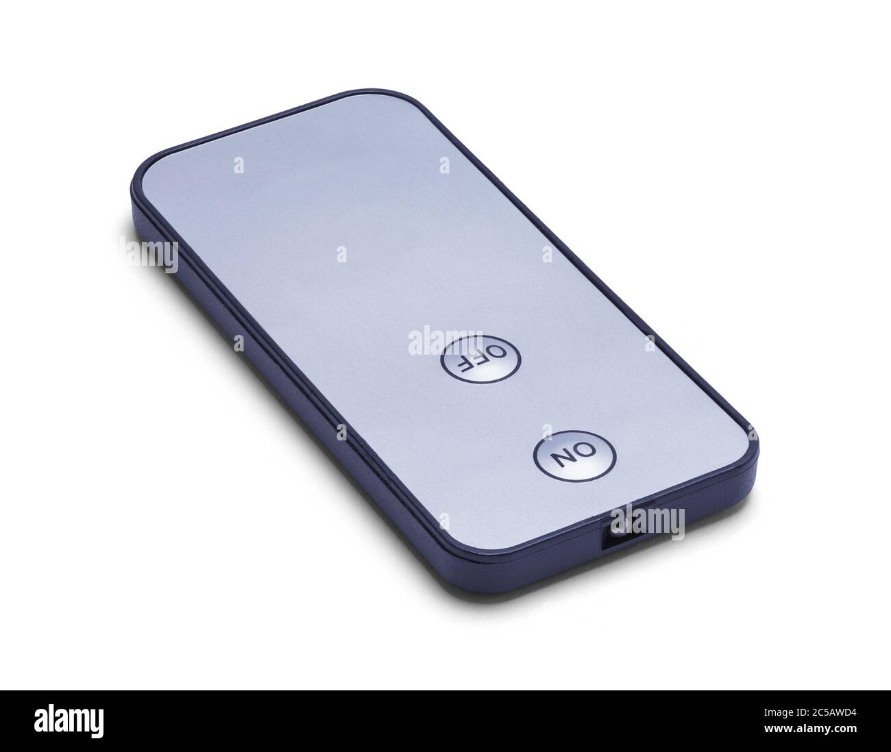 Small On Off Remote Control Isolated on White Stock Photo - Alamy