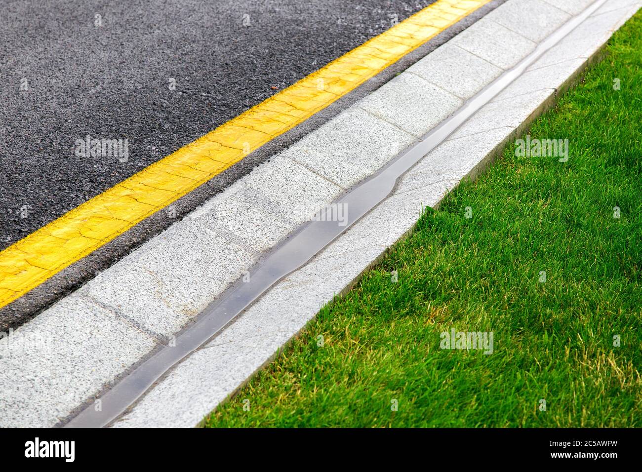 Roadside Drain Gutter Edge Road High Resolution Stock Photography and ...