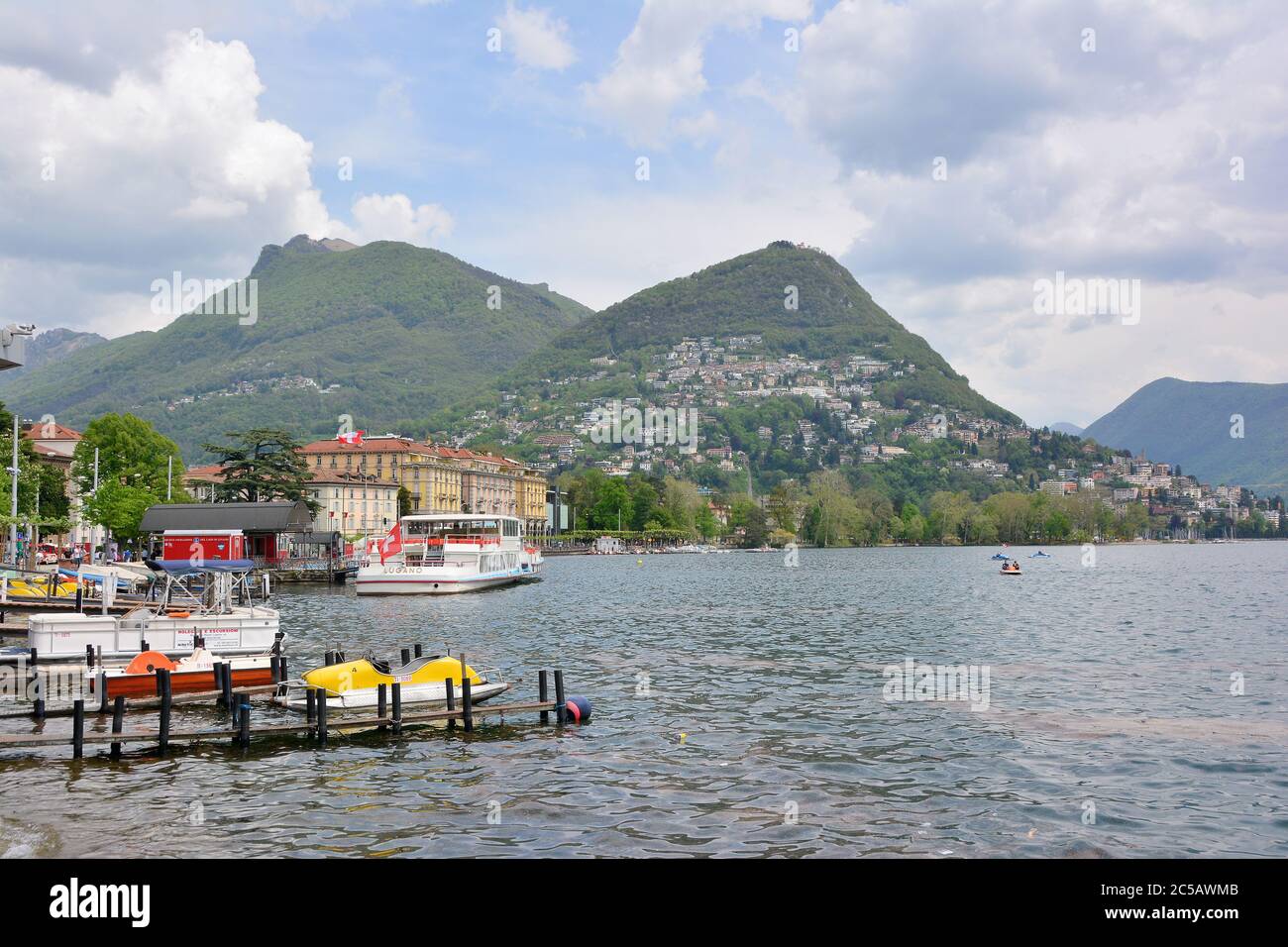 Lake Lugano, Lago di Lugano, Switzerland, Schweiz, Suisse, Svájc ...