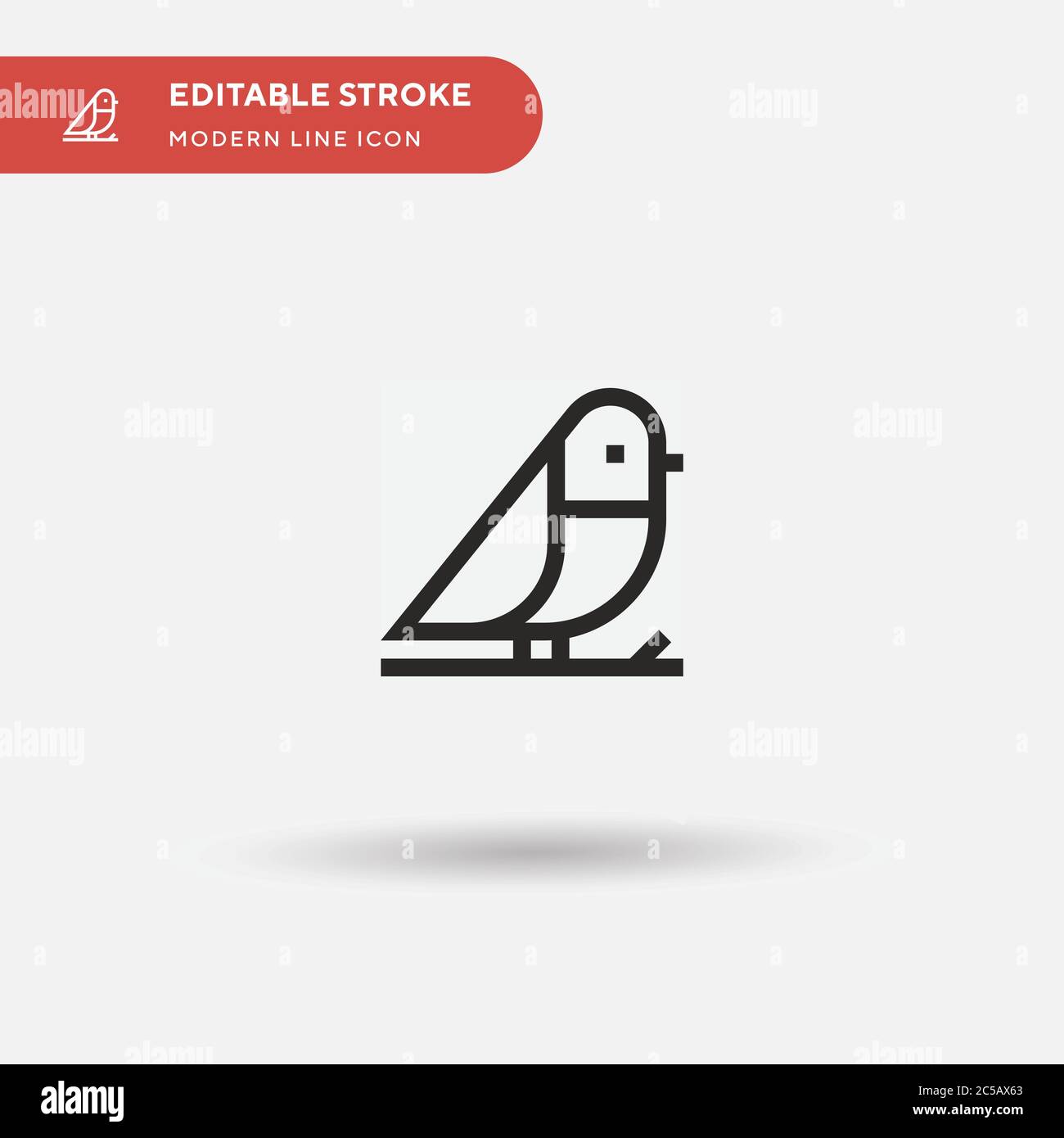 Bird Simple vector icon. Illustration symbol design template for web ...