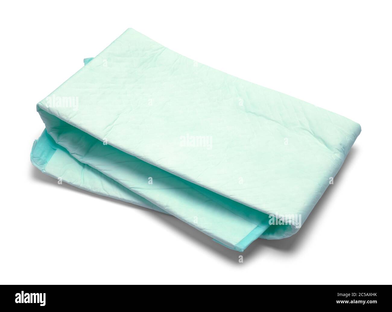 Single Diaper Pee Pad Isolated on White Stock Photo - Alamy