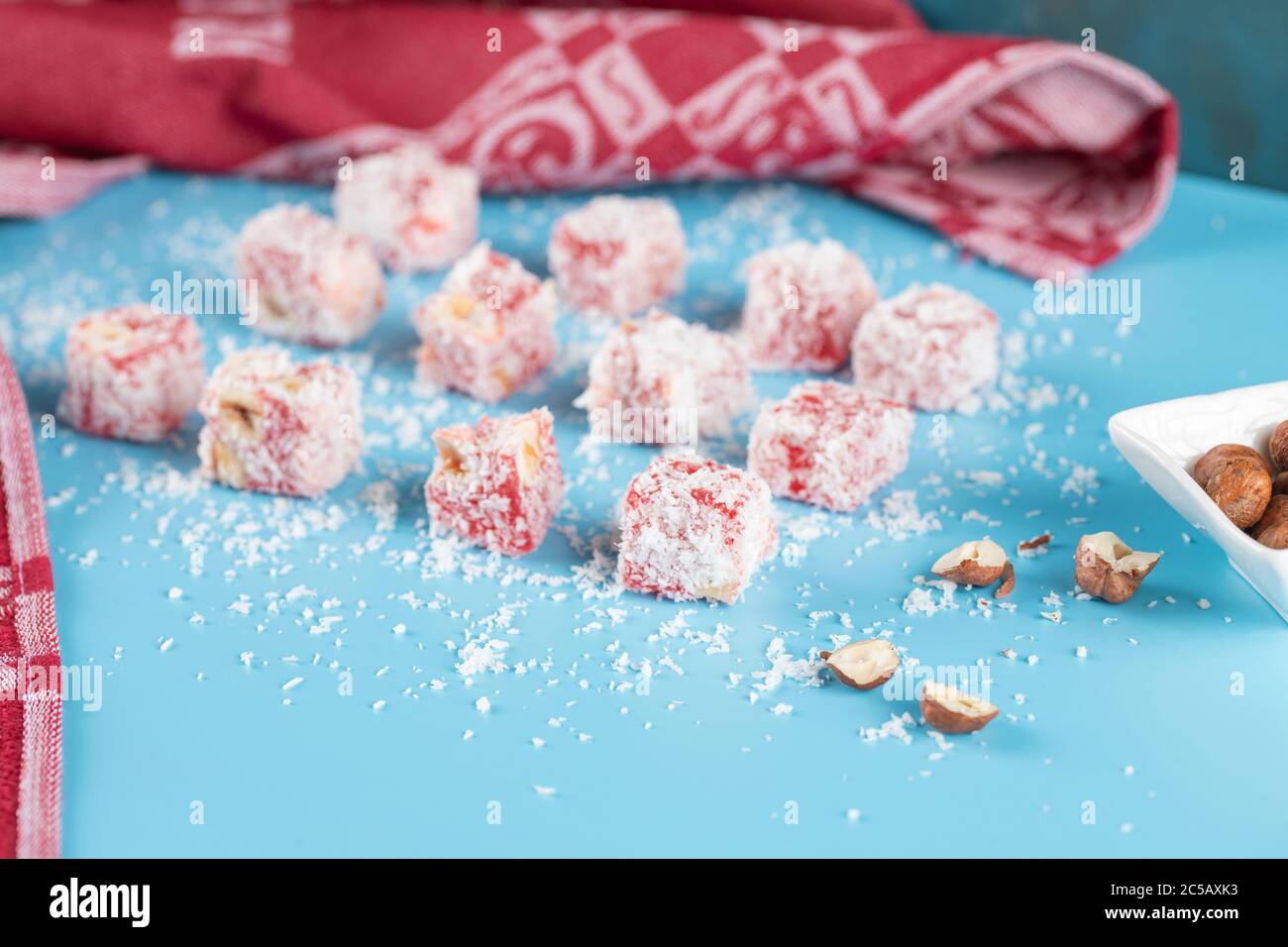 Colorful lokum candies on hi-res stock photography and images - Alamy