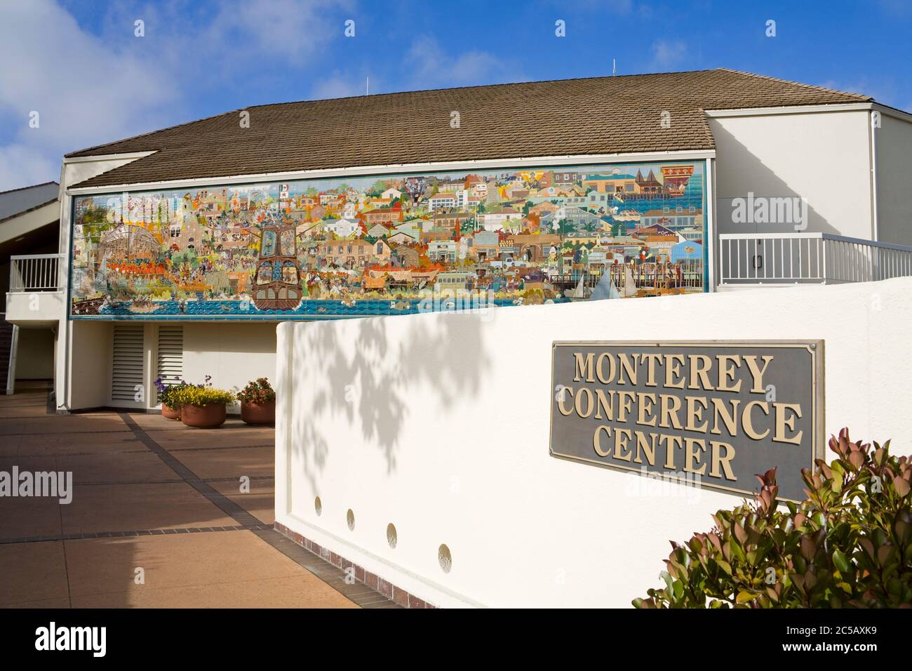 The Monterey Bay Mural on the Conference Center,Monterey,California,USA ...