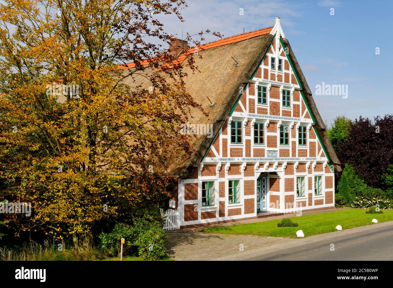 Steinkirchen in Altes Land: farmhouse, district of Stade, Lower Saxony ...