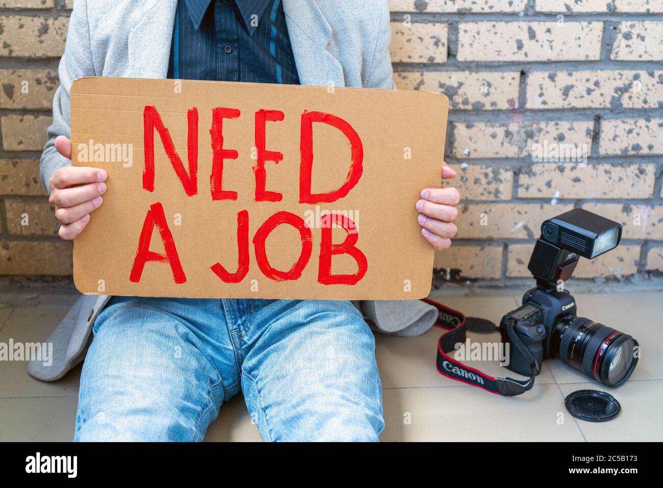 Moscow, Russia, June 29, 2020. White man holding poster in his hands ...