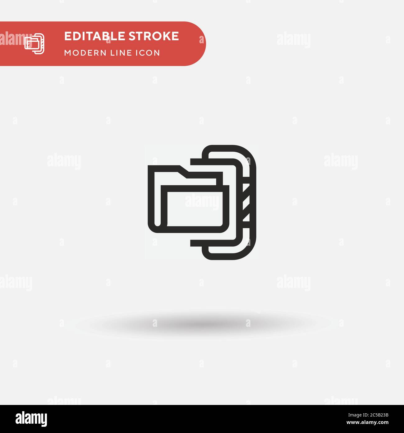 Compress Simple vector icon. Illustration symbol design template for ...