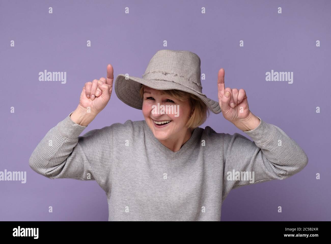 Hand gesture raising the index finger hi-res stock photography and ...