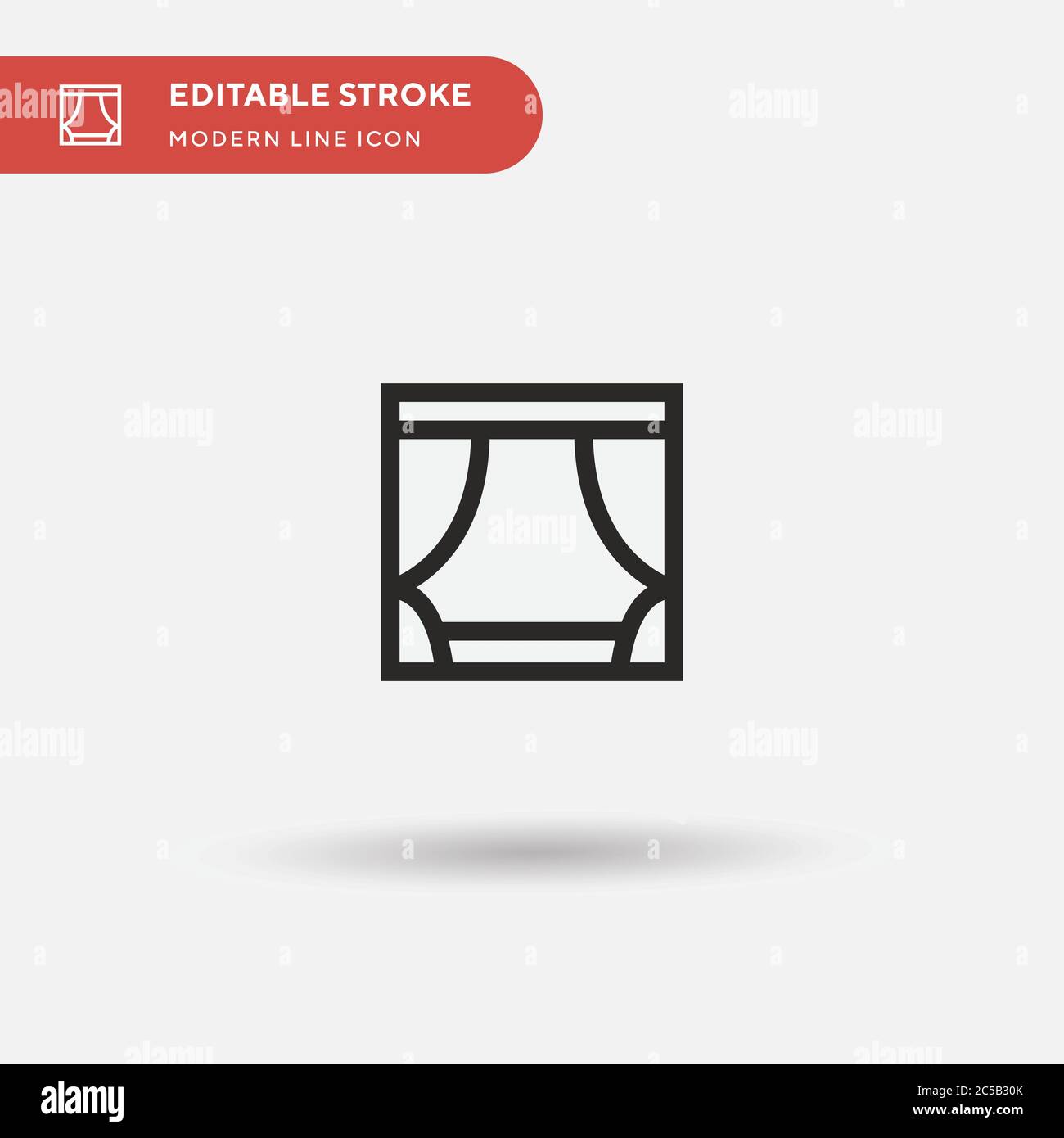 Scenario Simple vector icon. Illustration symbol design template for ...
