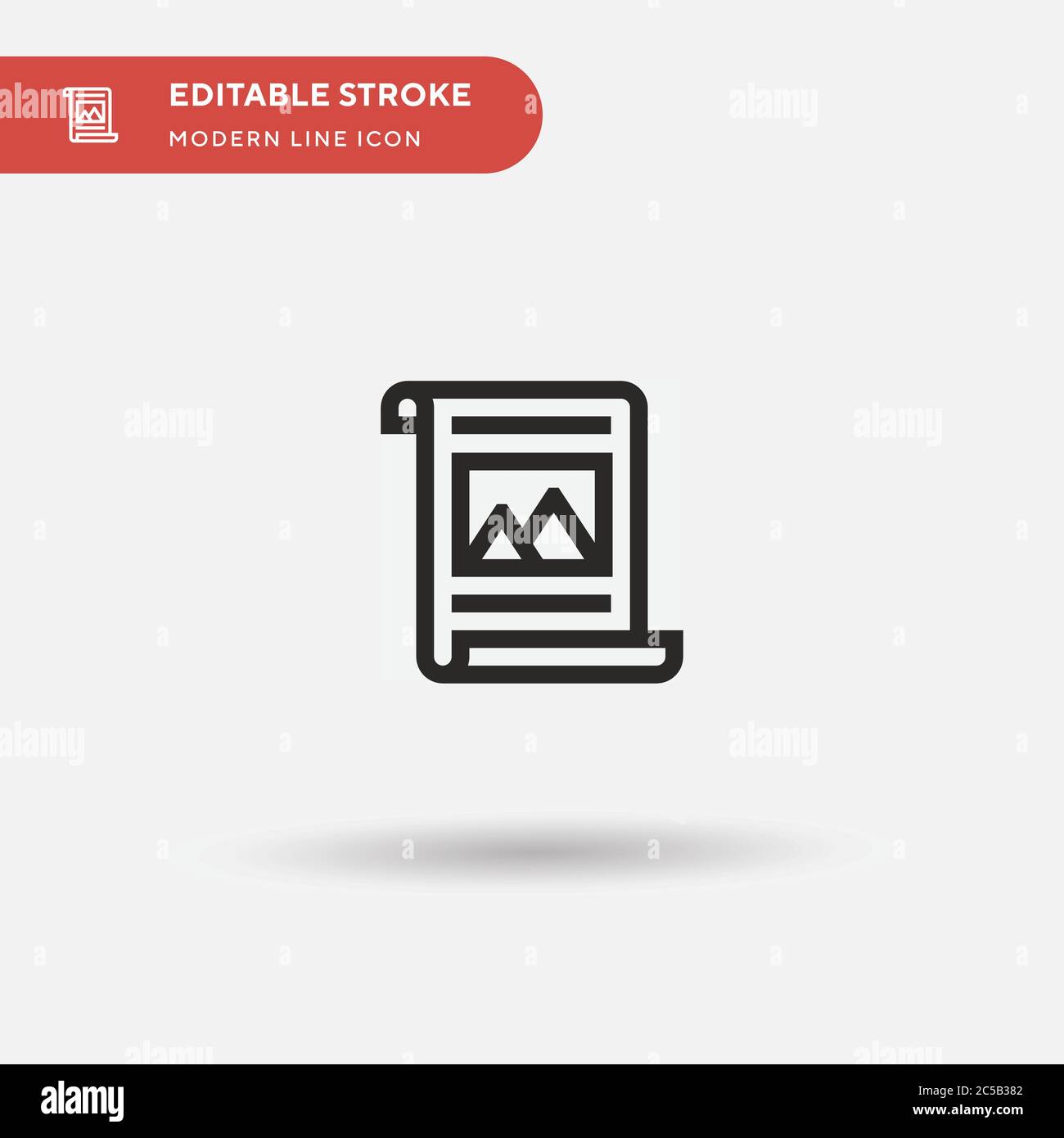 Poster Simple vector icon. Illustration symbol design template for web ...