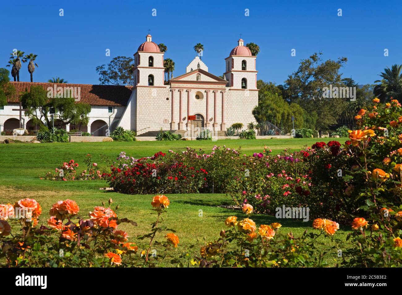 Old Mission Santa Barbara, Santa Barbara, California, USA Stock Photo ...