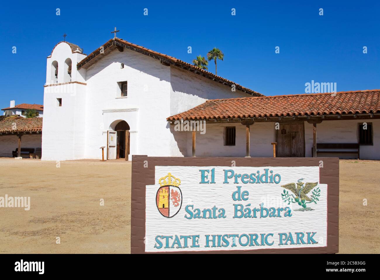 Church, El Presidio De Santa Barbara State Historic Park, Santa Barbara ...