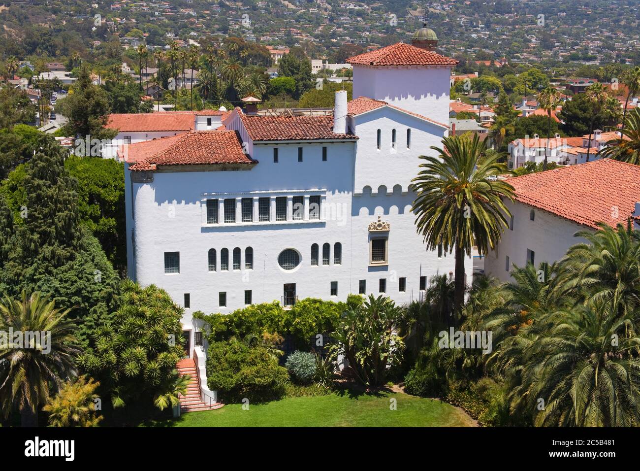 Clock Tower View, Santa Barbara County Courthouse, Santa Barbara ...
