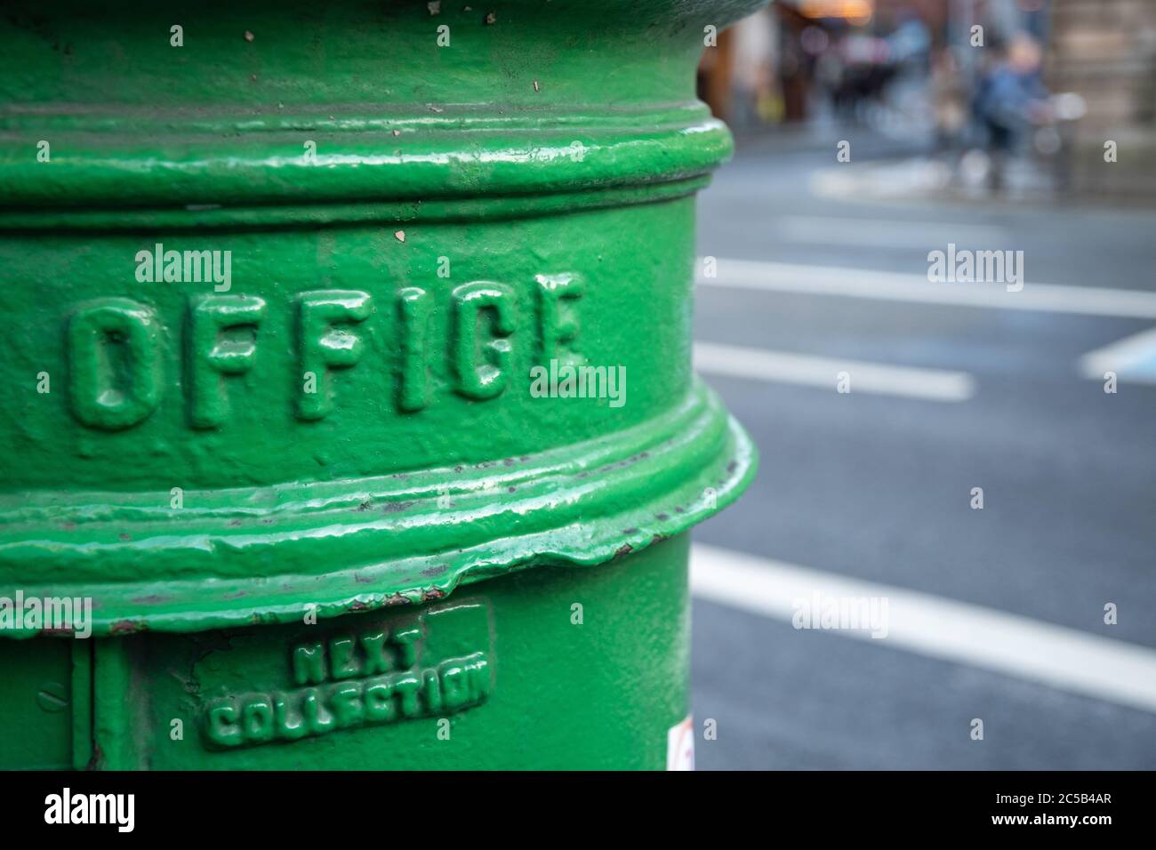 Green pillar box hi-res stock photography and images - Alamy