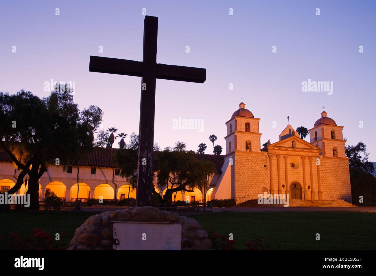 Old Mission Santa Barbara, Santa Barbara, California, USA Stock Photo ...