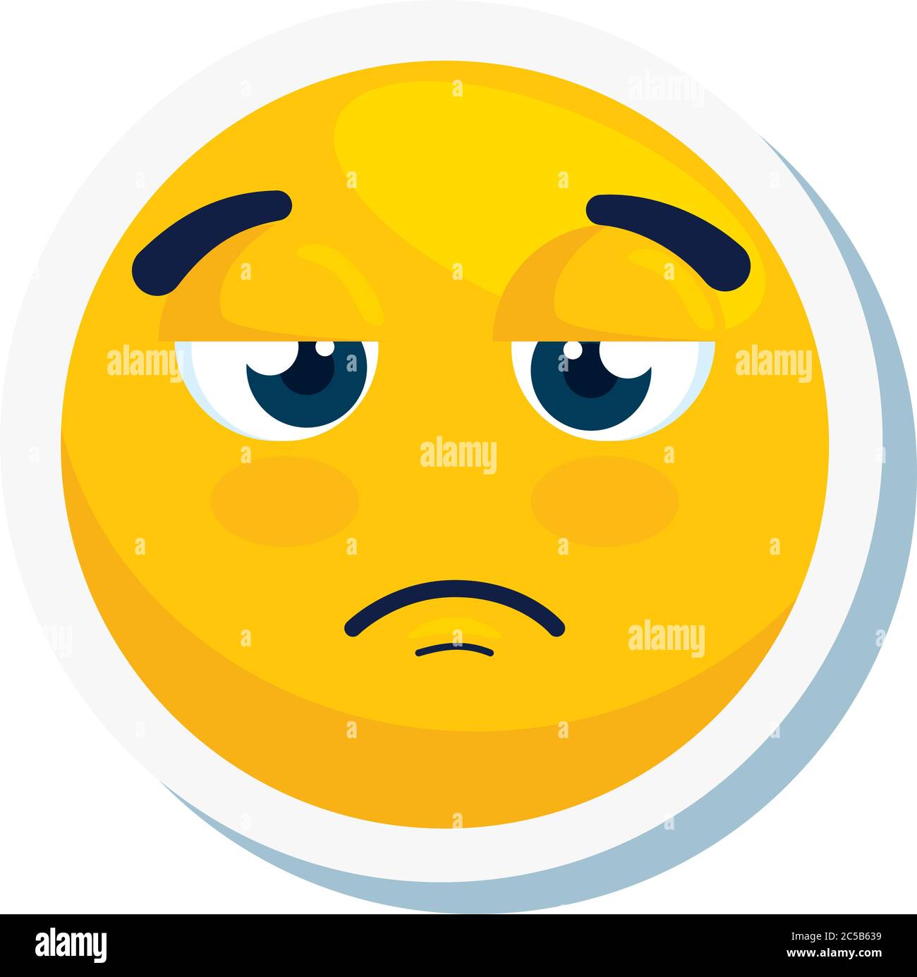 Sulky face Stock Vector Images - Alamy