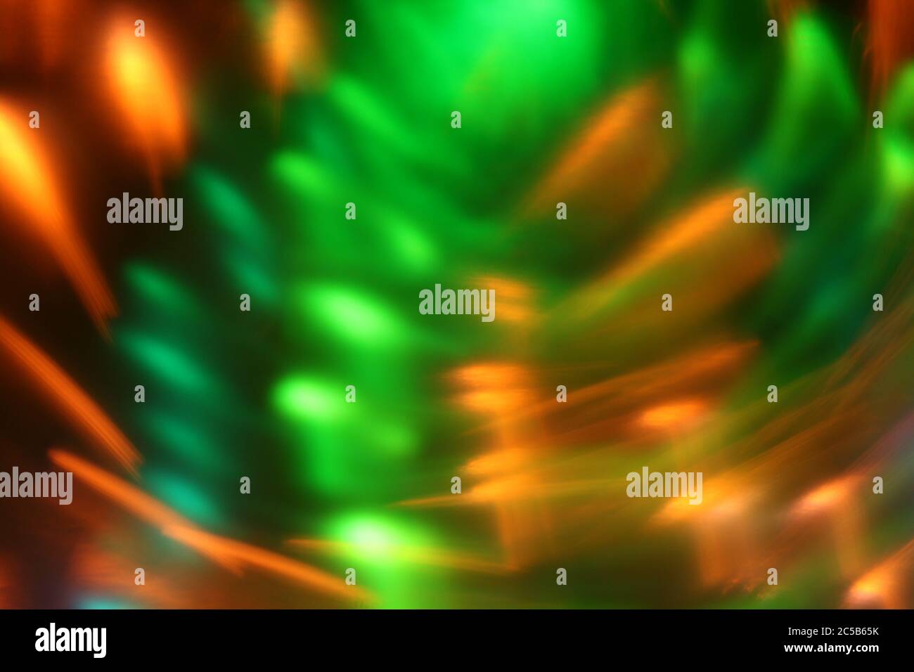 Horizontal shot of staggered and refracted light layers-vortex light ...