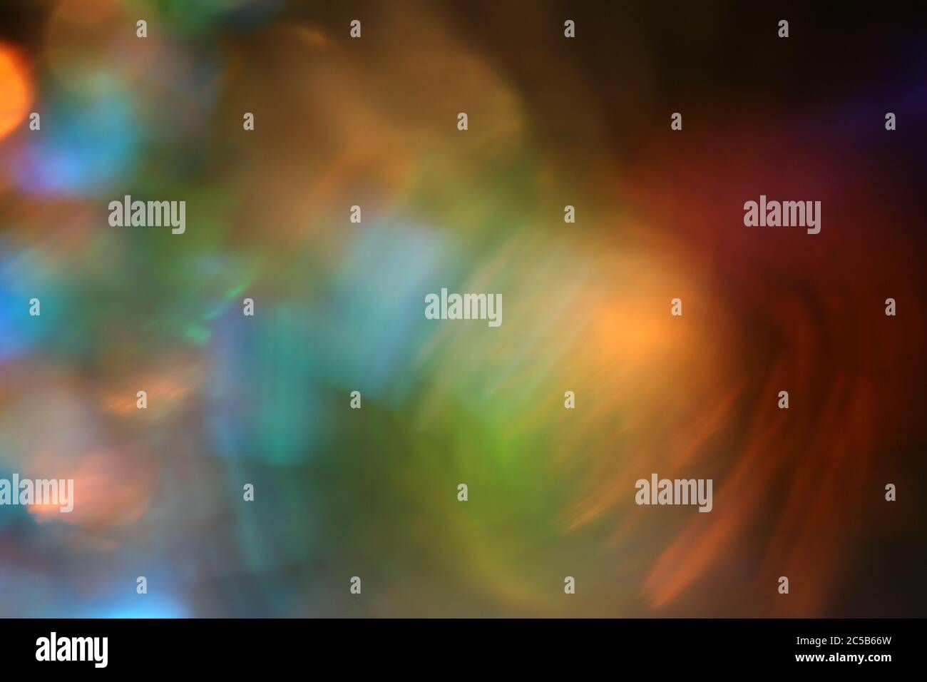 Horizontal shot of staggered and refracted light layers-vortex light ...