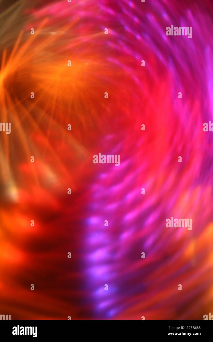 Vertical shot of staggered and refracted light layers-vortex light ...