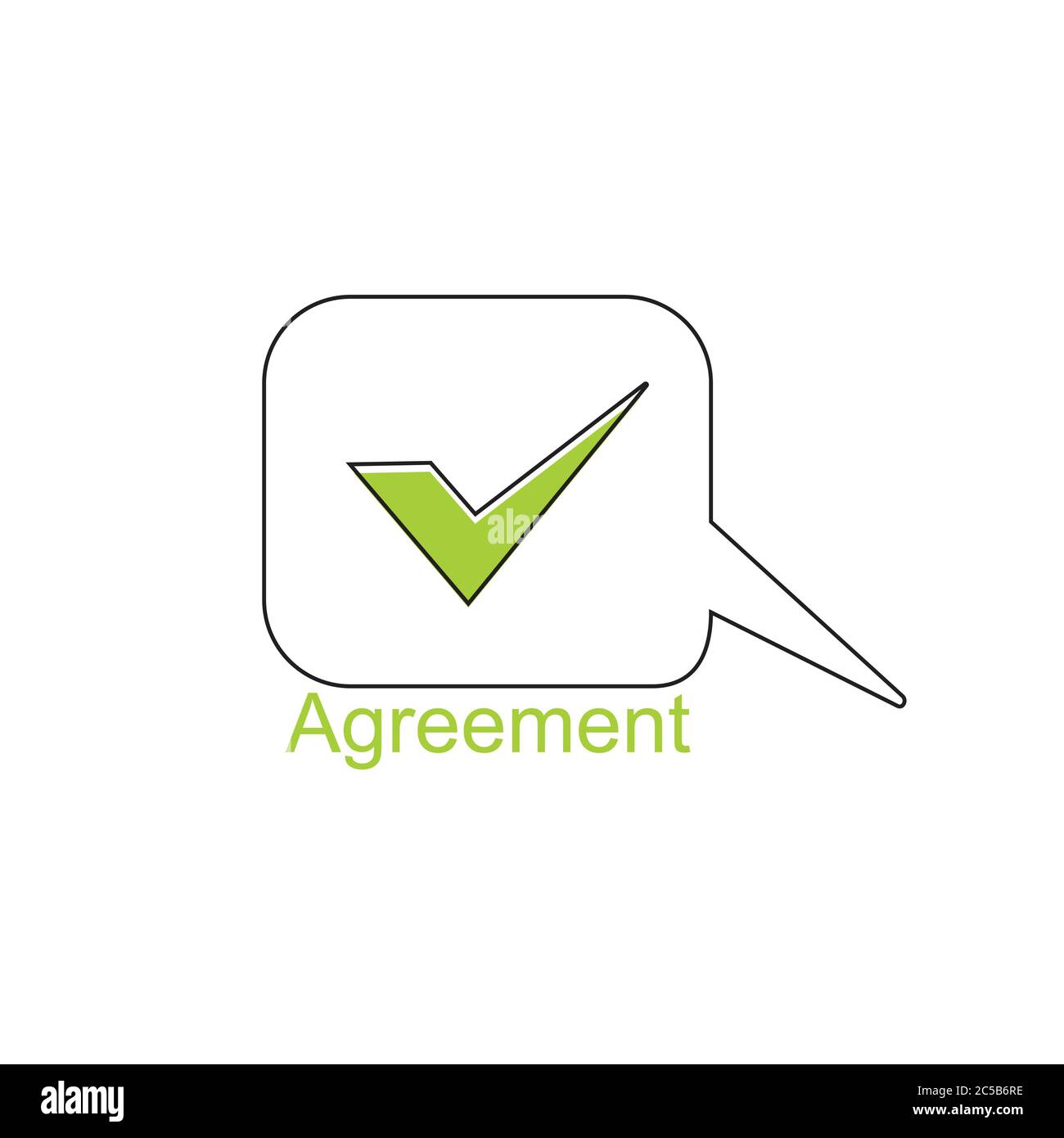 Chat agreement Stock Vector Images - Alamy