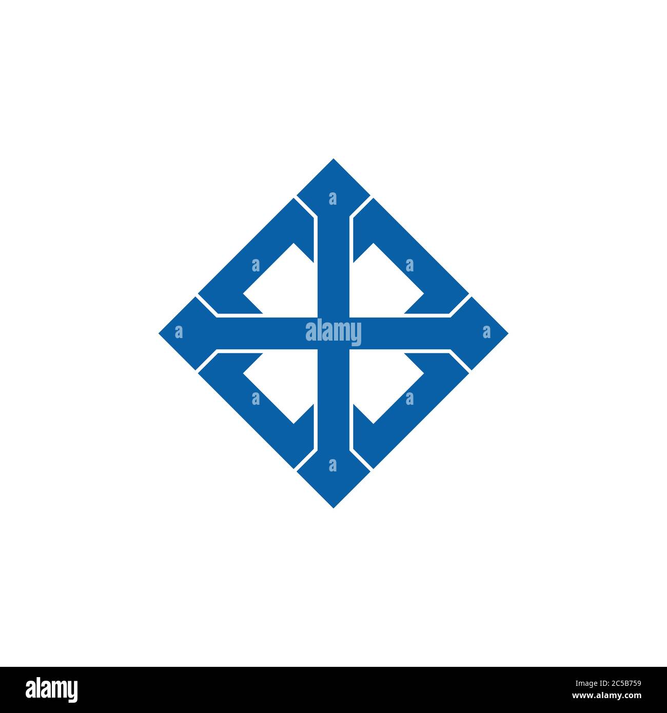 simple square geometric logo vector Stock Vector Image & Art - Alamy