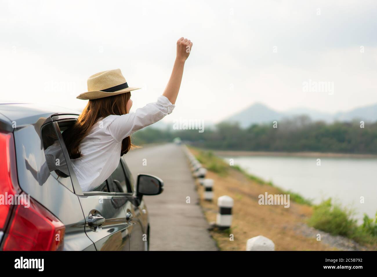 Car hand waving hi-res stock photography and images - Alamy