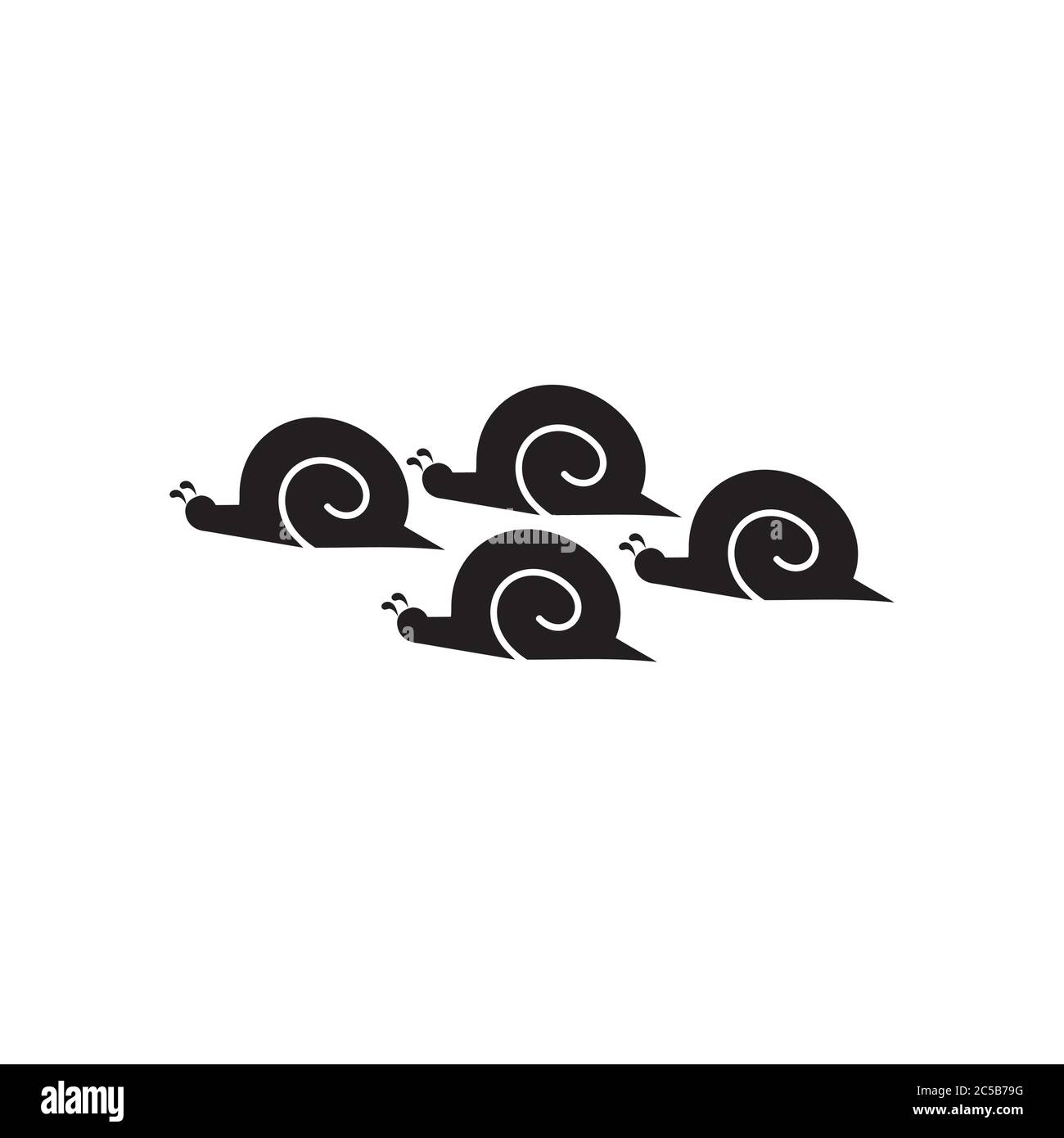 group of cute snail symbol vector Stock Vector Image & Art - Alamy