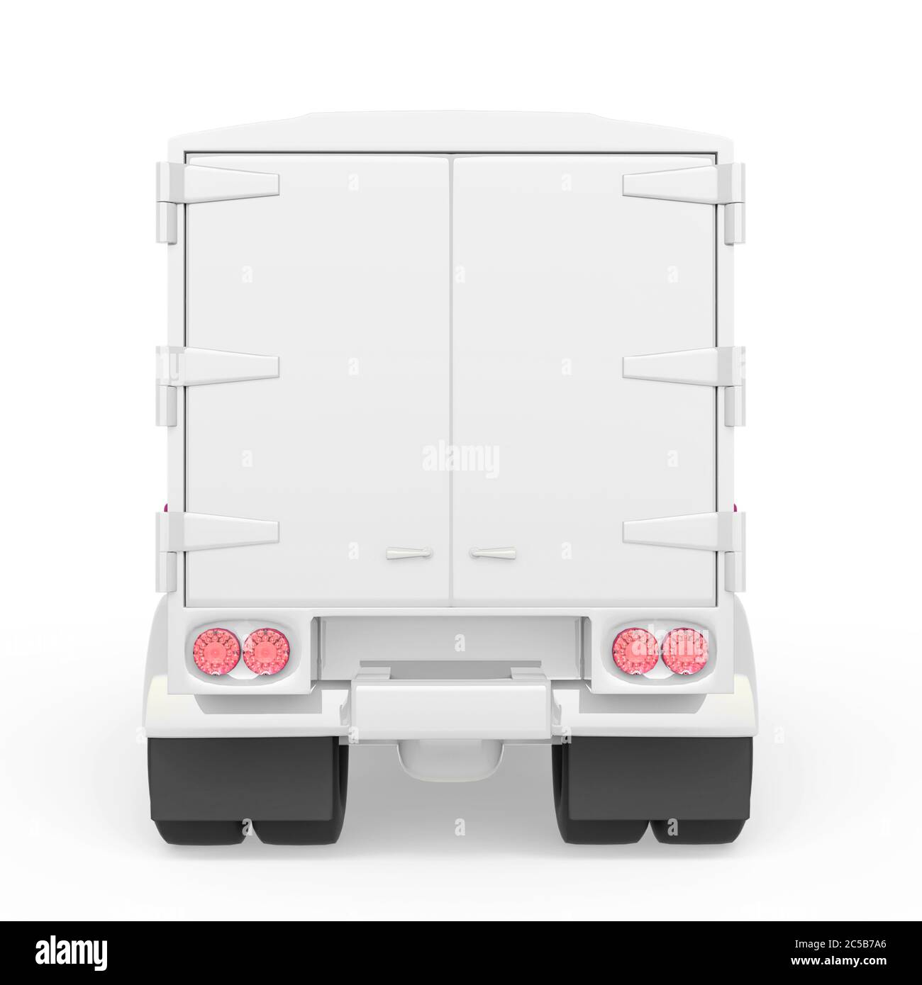 Food truck rear view Cut Out Stock Images & Pictures - Alamy