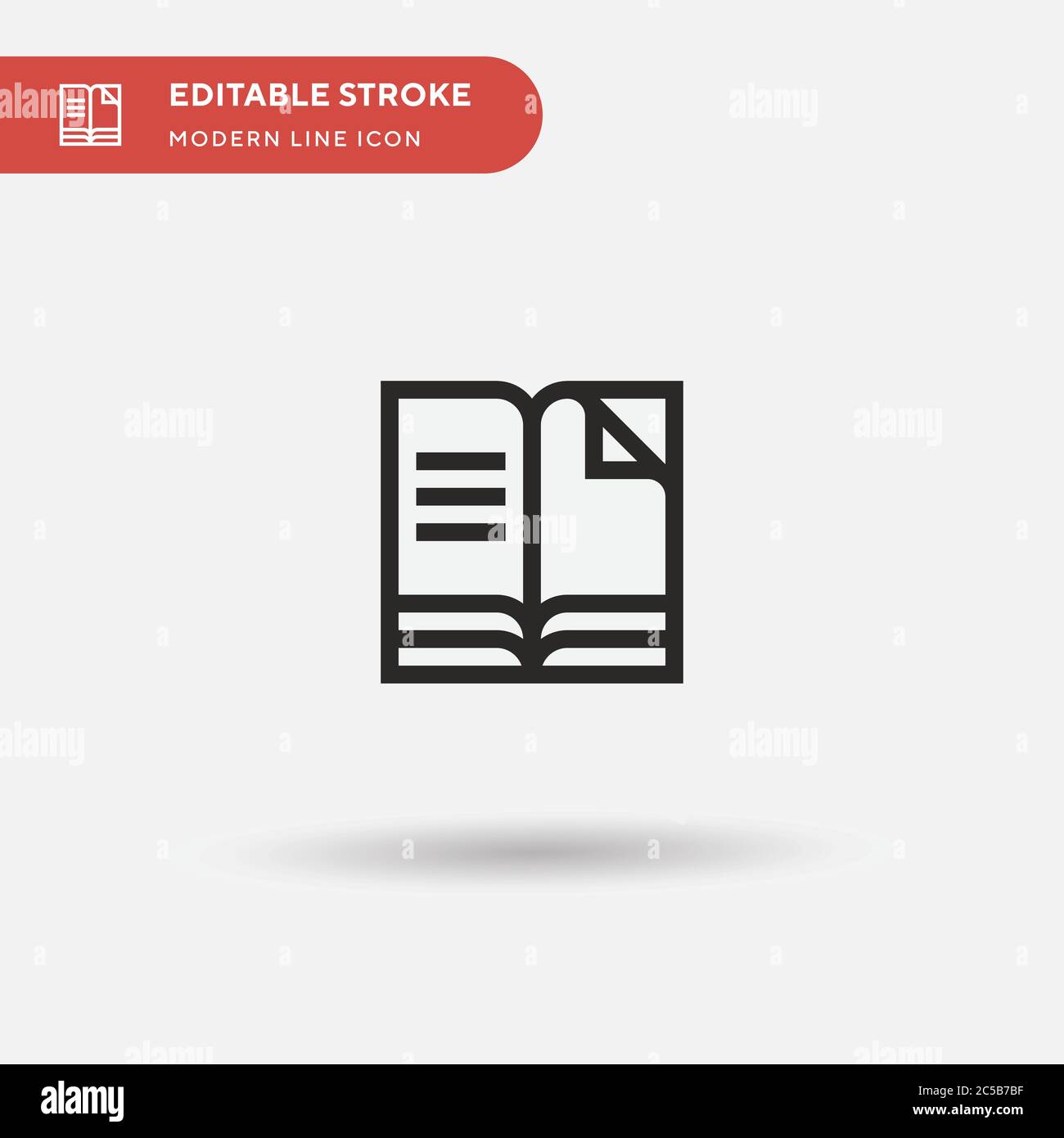 Book Simple vector icon. Illustration symbol design template for web ...