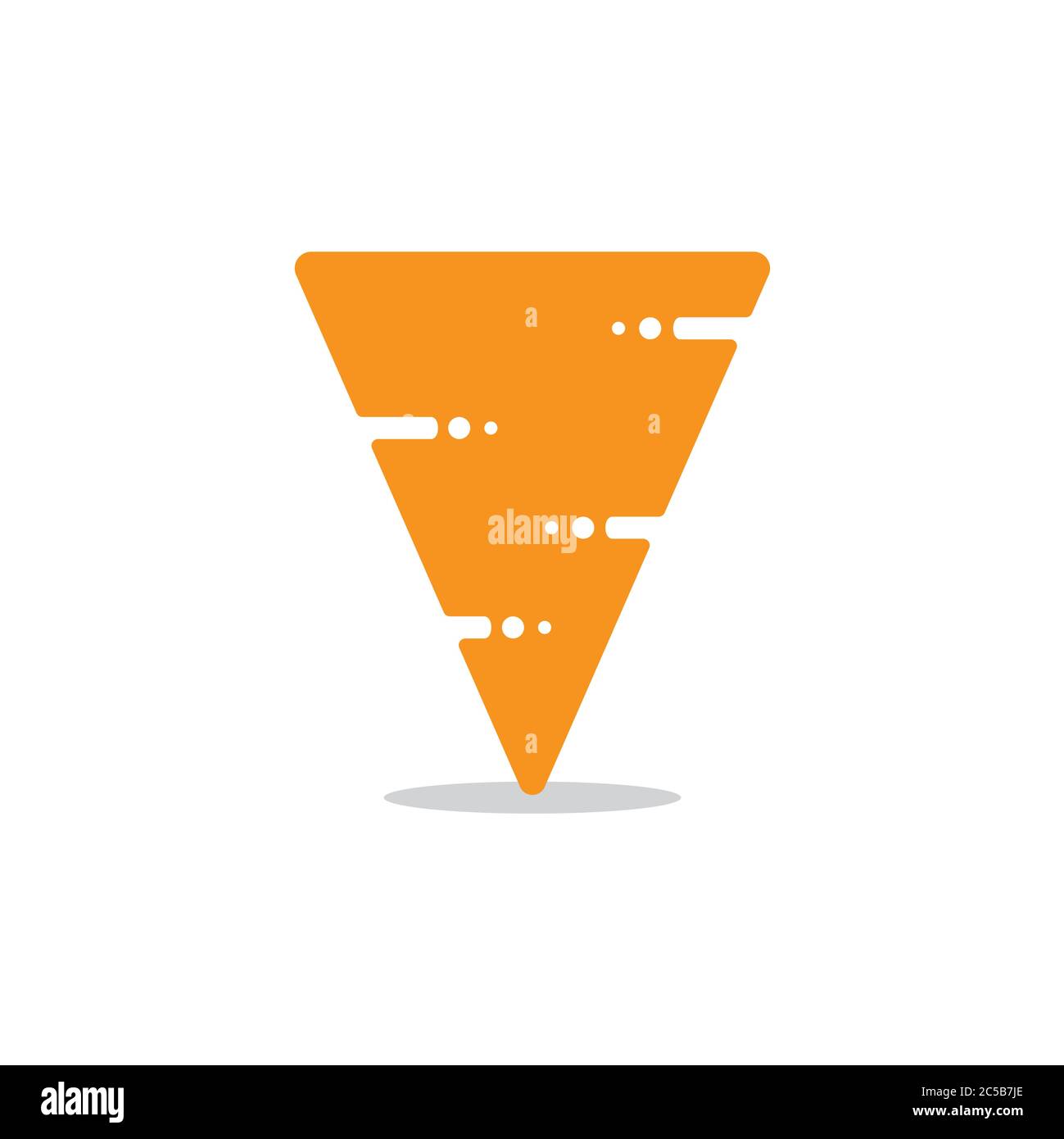 triangle pizza shape symbol logo vector Stock Vector Image & Art - Alamy