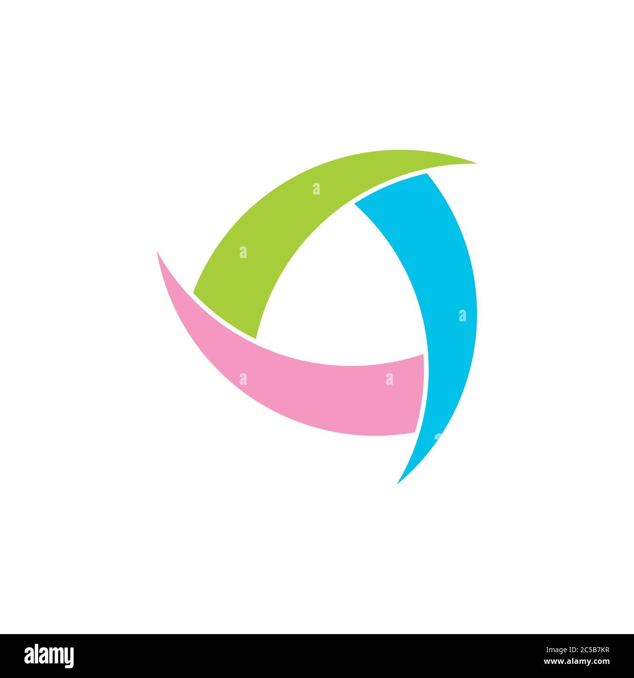 circle curves colorful connect object logo Stock Vector Image & Art - Alamy