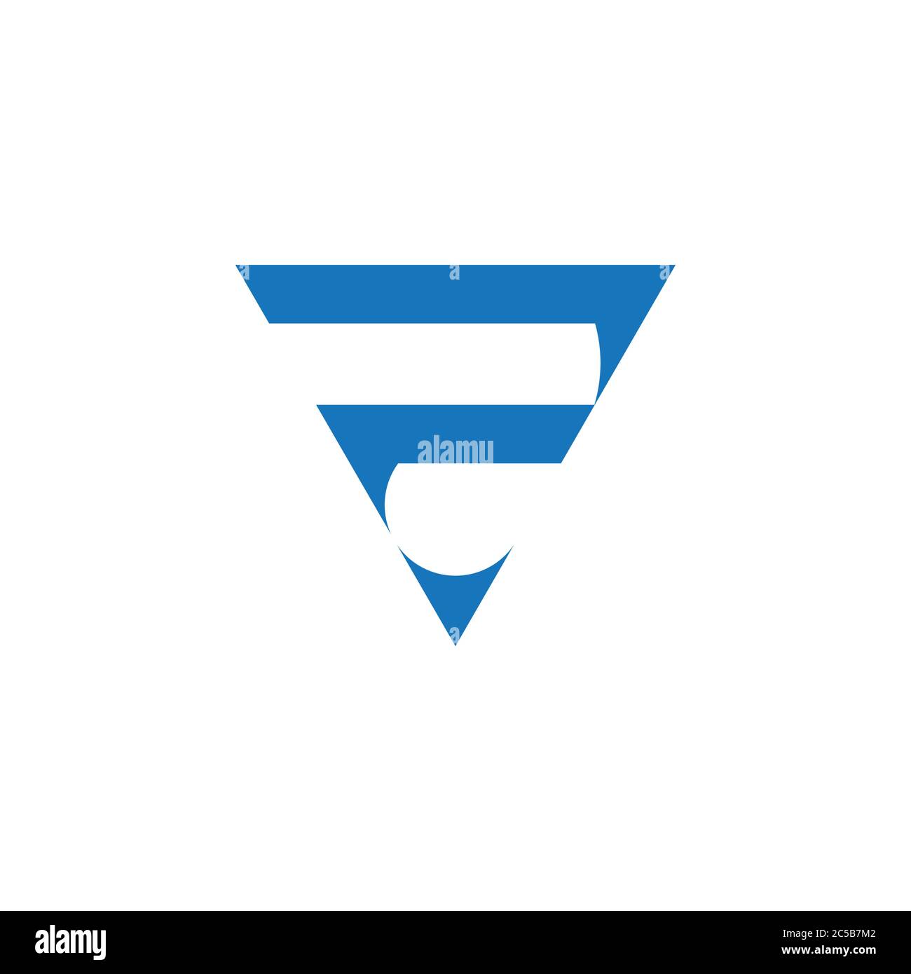 abstract letter r triangle arrow geometric logo vector Stock Vector ...