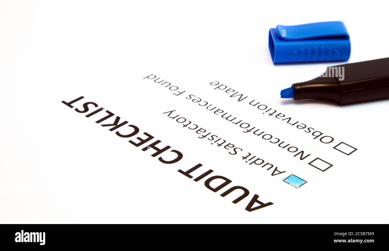 Verification checklist hi-res stock photography and images - Alamy