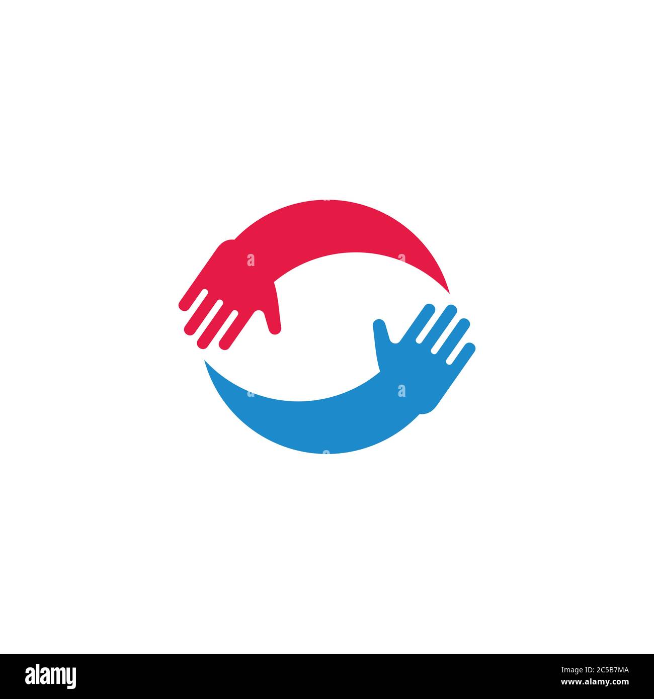 helping hand care symbol motion design vector Stock Vector Image & Art ...
