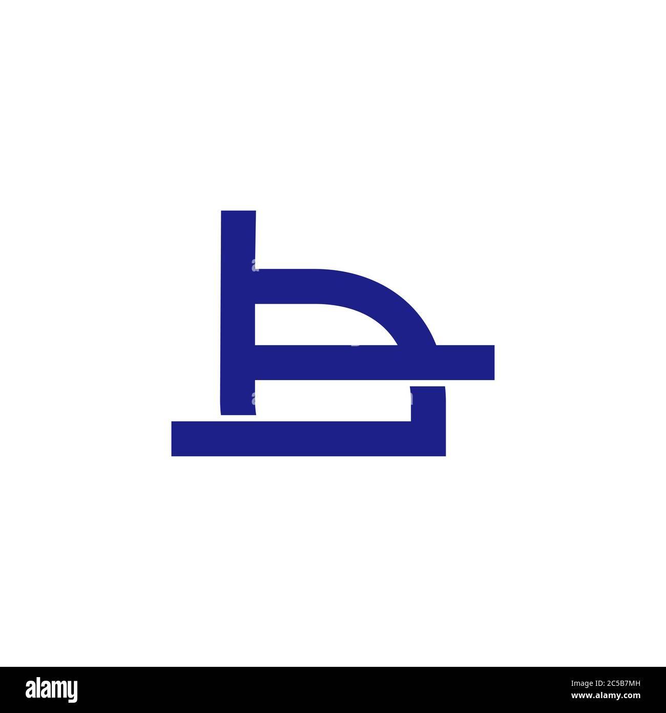 letter bt symbol simple geometric line logo vector Stock Vector Image ...