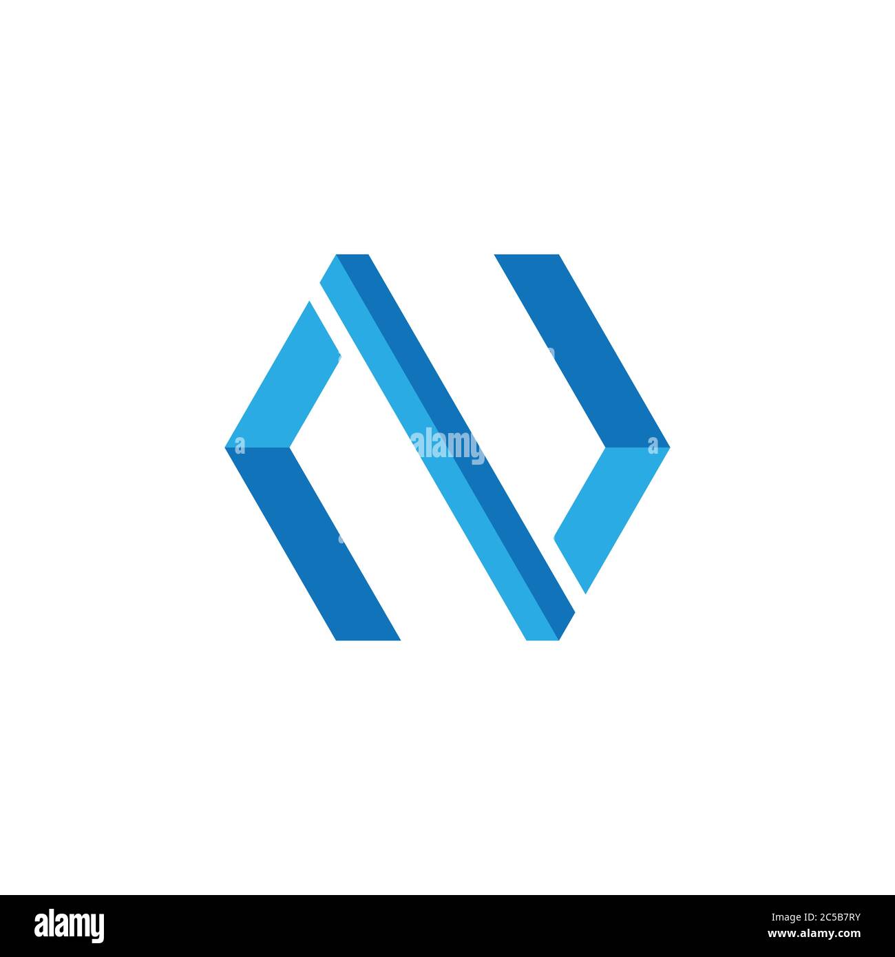 Letter n 3d logo Cut Out Stock Images & Pictures - Alamy