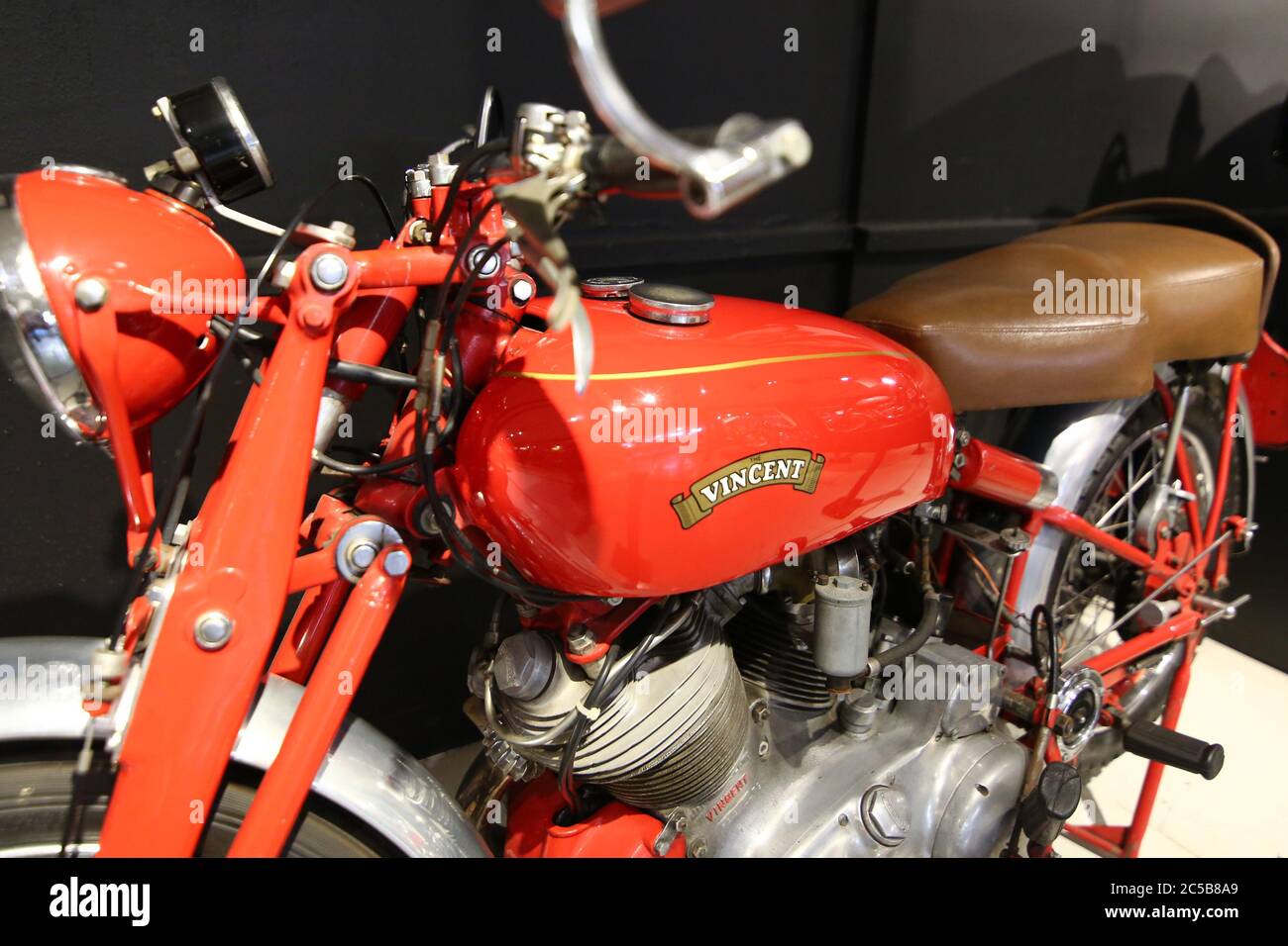 1950 Vincent Rapide Series C at San Diego Automotive Museum Stock Photo ...