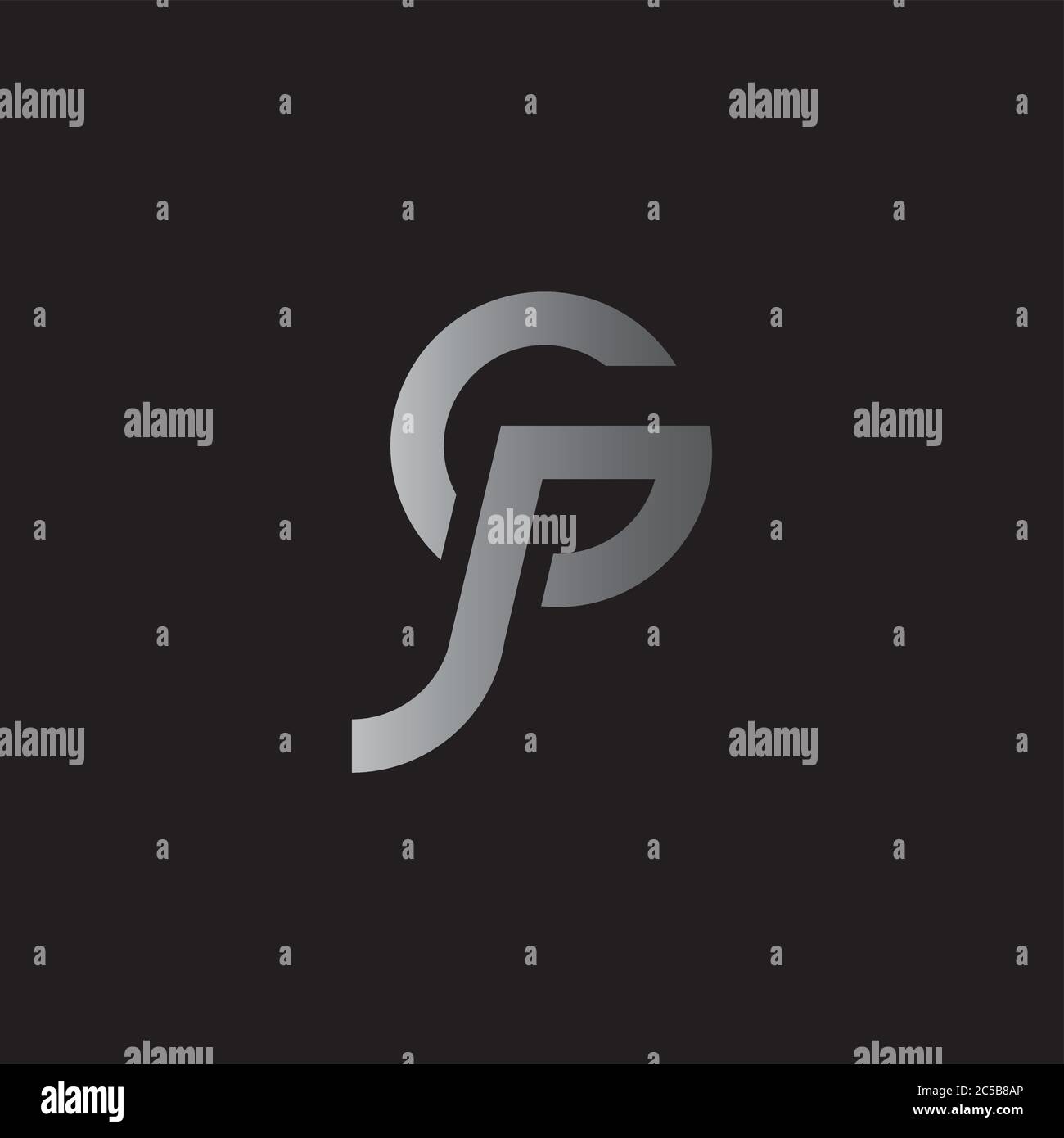 letter gp simple geometric line logo vector Stock Vector Image & Art ...