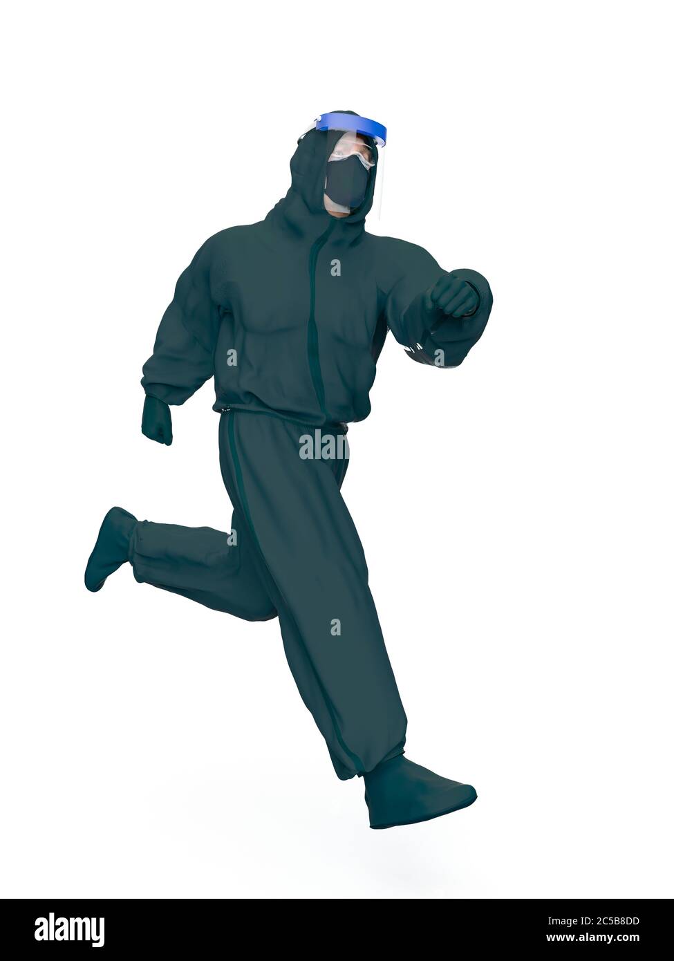 Doctor running Cut Out Stock Images & Pictures - Alamy